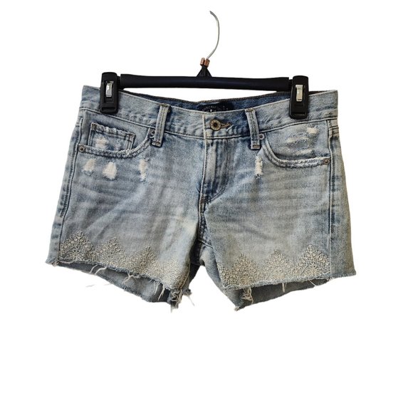 Lucky Brand | Shorts | Lucky Brand The Cut Off Midi Jean Shorts Floral ...